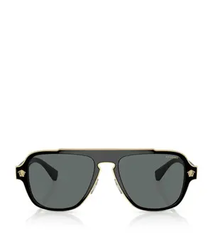 Versace Aviator Sunglasses - Black