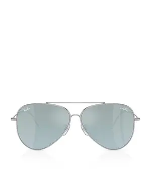 Ray-ban X Lenny Kravitz Aviator Sunglasses - Silver