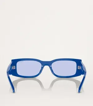 VOGUE Acetate Rectangle Sunglasses - Blue