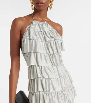 TOM FORD Tiered Ruffled Gown