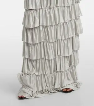 TOM FORD Tiered Ruffled Gown