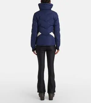 Perfect Moment Houndstooth Down Ski Jacket - Multicoloured