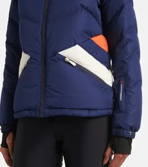 Perfect Moment Houndstooth Down Ski Jacket - Multicoloured