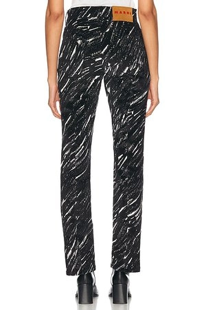 Marni Straight Leg Velvet Jeans