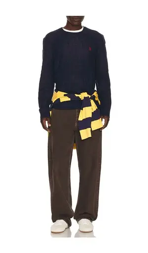 Polo Ralph Lauren Cable-knit Wool-cashmere Crewneck Sweater