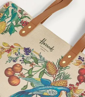Harrods The Great Feast Jacquard Shopper Bag