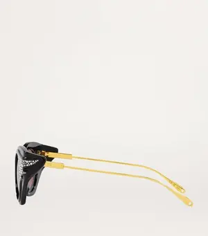 Gucci Acetate Embellished Cat Eye Sunglasses