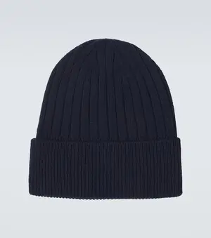 Gucci Ribbed-knit Wool Beanie - Blue