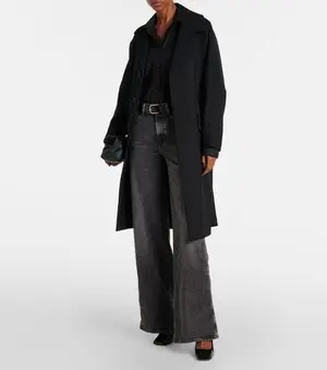 7 For All Mankind High-rise Wide-leg Jeans In Night Out Wash