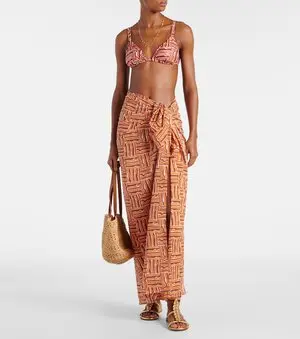 Faithfull The Brand Andez Printed Bikini Bottoms - Brown