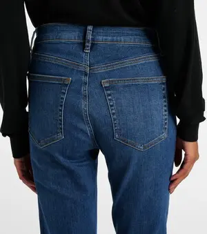 FRAME Le High Straight Cropped Jeans