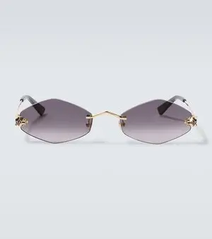 Cartier Panthère De Oval Sunglasses - Grey