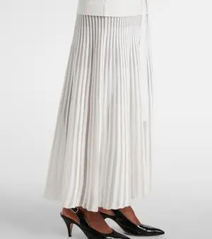 Rebecca Vallance Mariana Knitted Off-shoulder Midi Dress