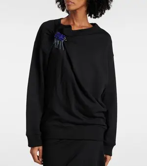 Dries Van Noten Embellished Cotton Sweater