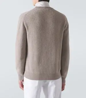 Zegna Ribbed-knit Cashmere Pullover