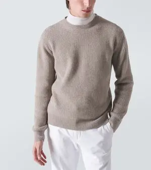 Zegna Ribbed-knit Cashmere Pullover