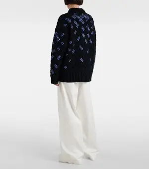 Dries Van Noten Sequined Virgin Wool Sweater