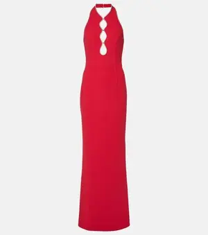 Rebecca Vallance Akari Embellished Gown - Red