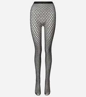 Wardrobe.NYC X Rhw Web Wool-blend Tights - Black