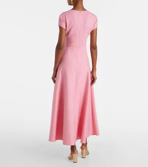 Oscar De La Renta Wool-blend Midi Dress