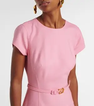 Oscar De La Renta Wool-blend Midi Dress