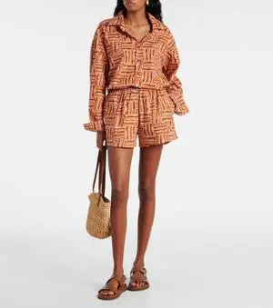 Faithfull The Brand Elva Printed Cotton Shorts