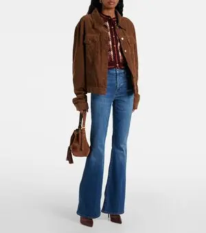 FRAME Le High Flare High-rise Flared Jeans - Blue