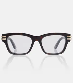 Dior Square Frame Eyeglasses - Black