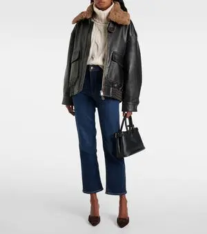 FRAME Le Sleek High-rise Straight Jeans