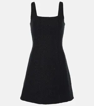Veronica Beard Delphine Cotton-blend Minidress - Black