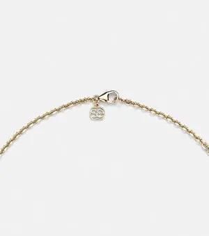 SYDNEY EVAN Puffy Icon Wallpaper Heart 14kt Yellow Necklace With Diamonds