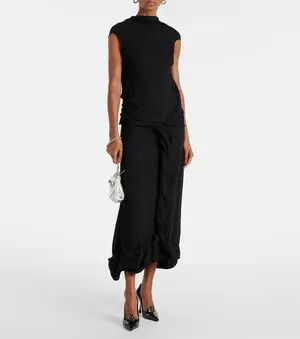 JIMMY CHOO Orb 95 Embellished Patent Leather Pumps