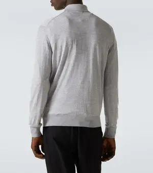 Zegna Wool Polo Shirt - Grey