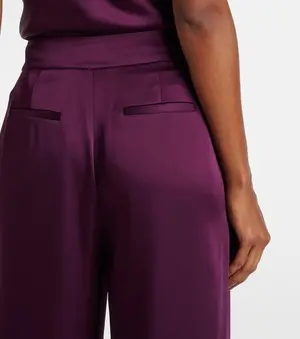 Simkhai Kira Satin Wide-leg Pants