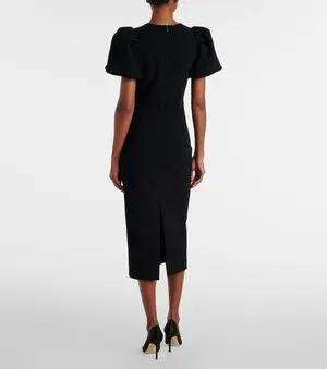 Rebecca Vallance Eliana Puff-sleeve Midi Dress