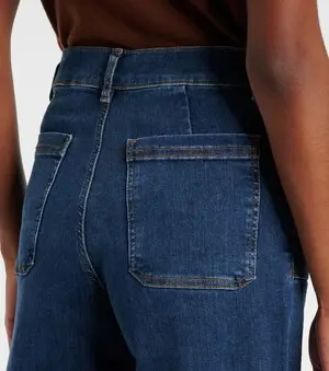 FRAME Le Slim Palazzo High-rise Wide-leg Jeans