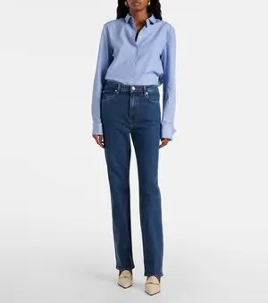 FRAME The Ruler High-rise Straight Jeans