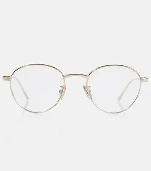 Loewe Slim Round Eyeglasses In Shiny Light