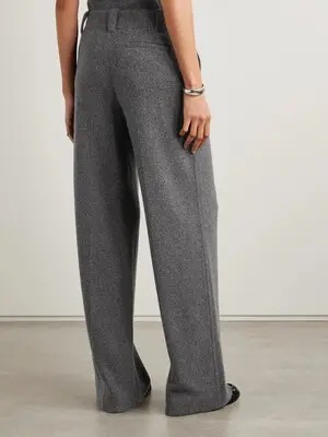 Proenza Schouler Wide-leg Felt Trousers - Gray