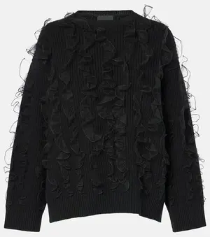 Valentino Garavani Embroidered Wool Pullover