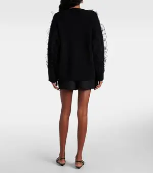 Valentino Garavani Embroidered Wool Pullover
