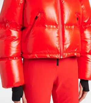 Aztech Mountain Minnie Nuke Suit Down Ski Jacket - Red