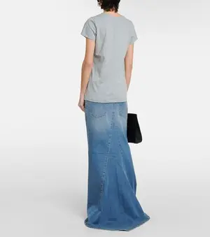 Dorothee Schumacher Cotton-blend Jersey T-shirt - Grey
