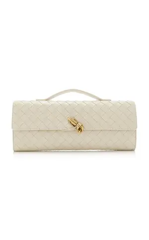 BOTTEGA VENETA Bottega Veneta Andiamo Intrecciato Leather Clutch