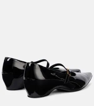 Khaite Patent Leather Mary Jane Flats