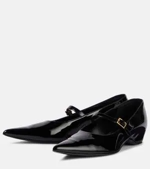 Khaite Patent Leather Mary Jane Flats