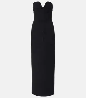 Khaite Yao Strapless Maxi Dress - Black