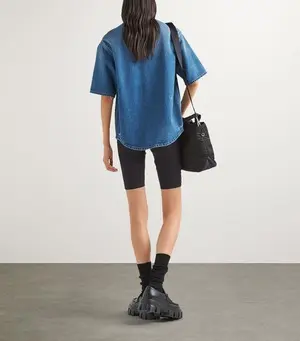 Prada Denim Logo Shirt