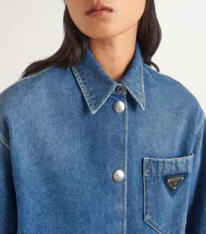Prada Denim Logo Shirt