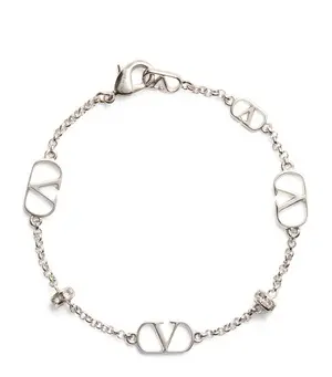 Valentino Garavani Vlogo Signature Chain Bracelet - Silver